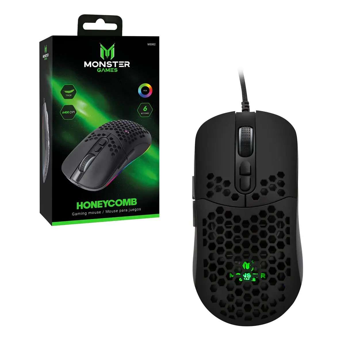 MOUSE GAMER MONSTER HONEYCOMB
