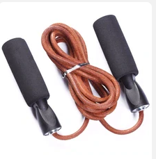 Cuerda de cuero de vaca para saltar
