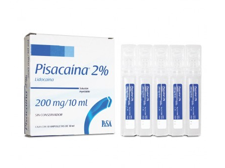 Lidocaina (Pisacaina) 2% 200 mg/10 ml