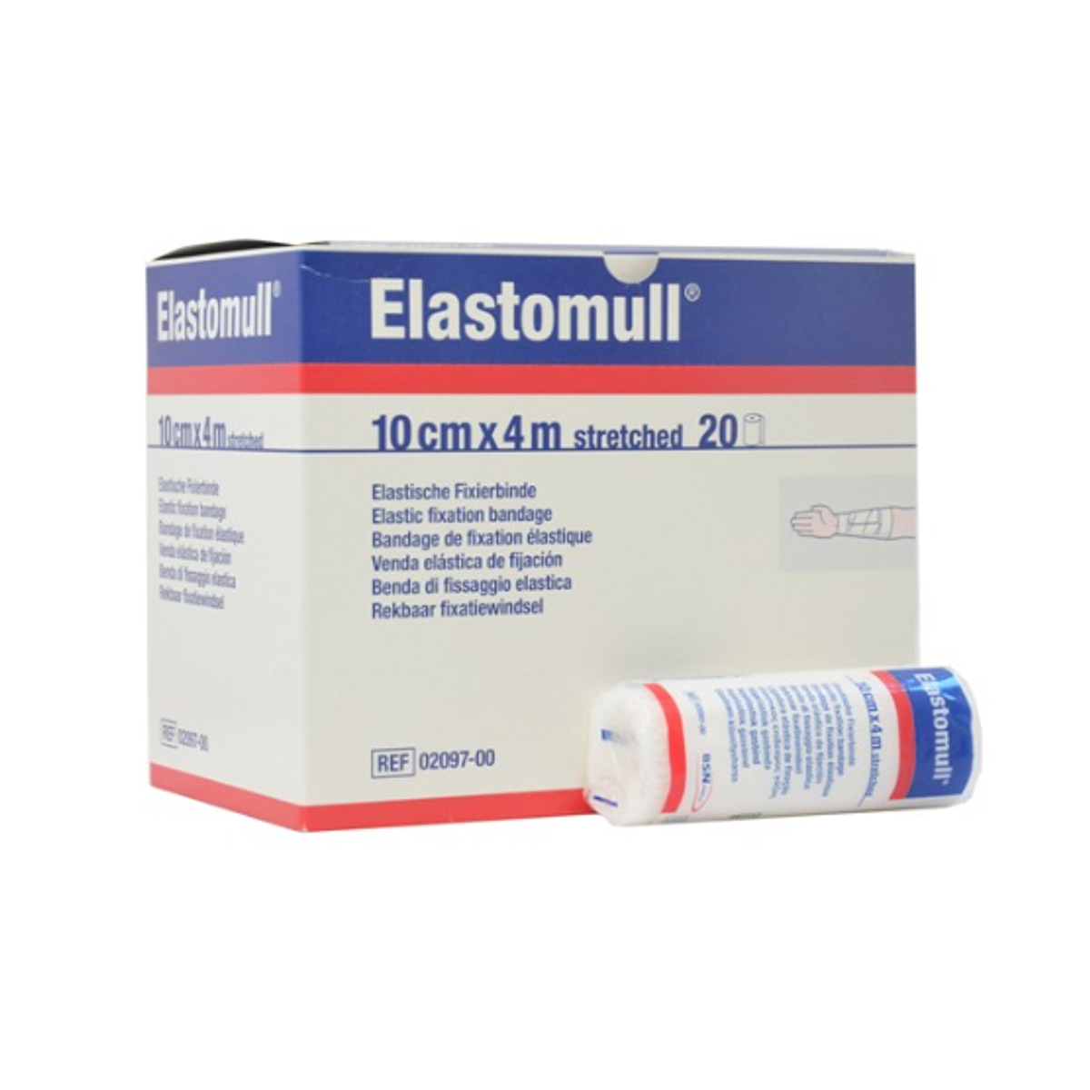 Elastomull 10cm x 4 m Stretched