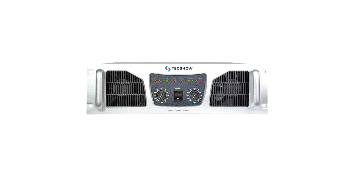 TECSHOW C-4800, Amplificador 2400W