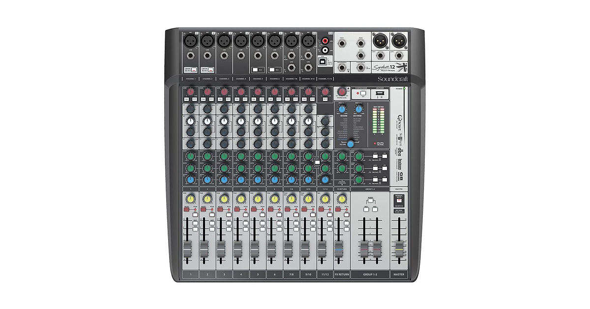 CONSOLA ANALOGA SOUDCRAFT SIGNATURE 12 MTK