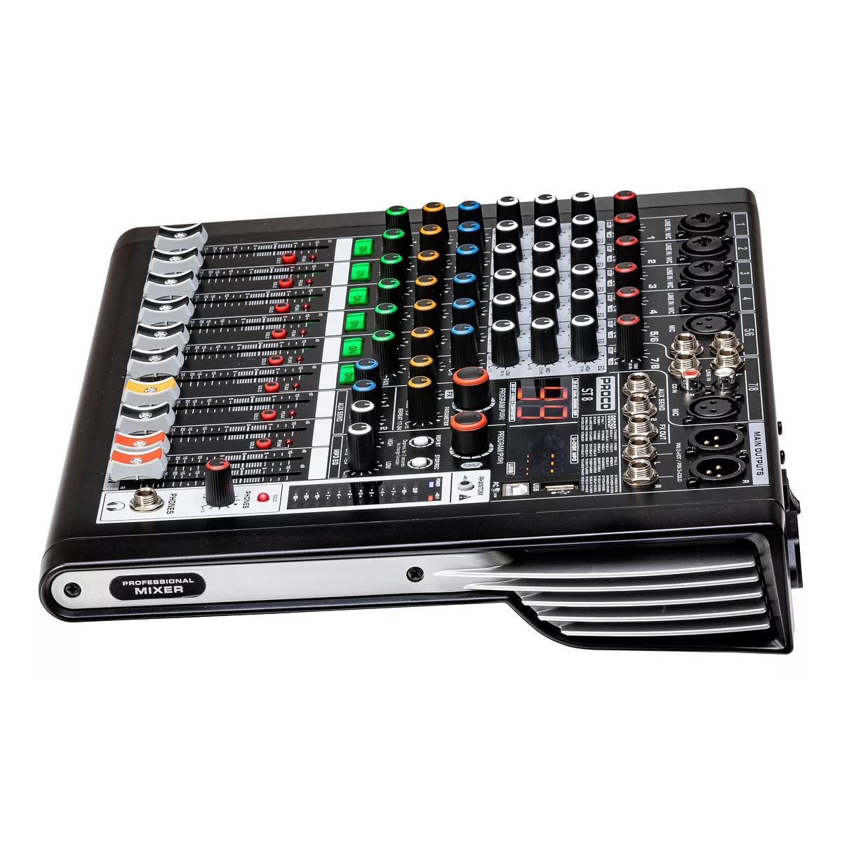 Consola Streaming Radio Interface Usb Proco St 8 Mixer