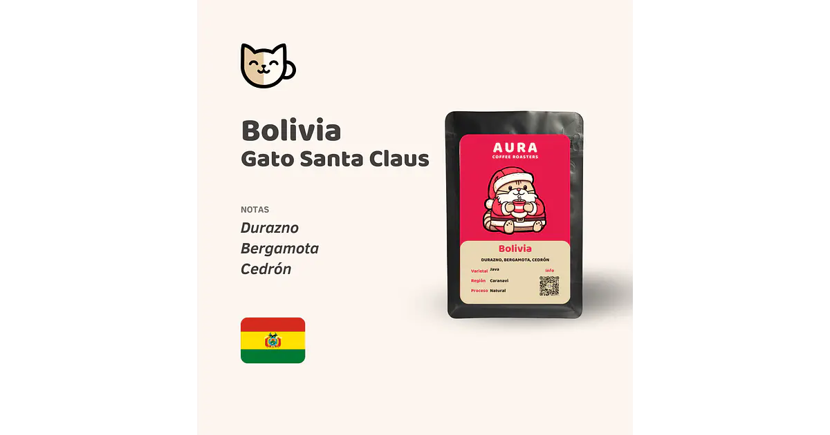 Café de Especialidad - Gato Santa Claus - Bolivia