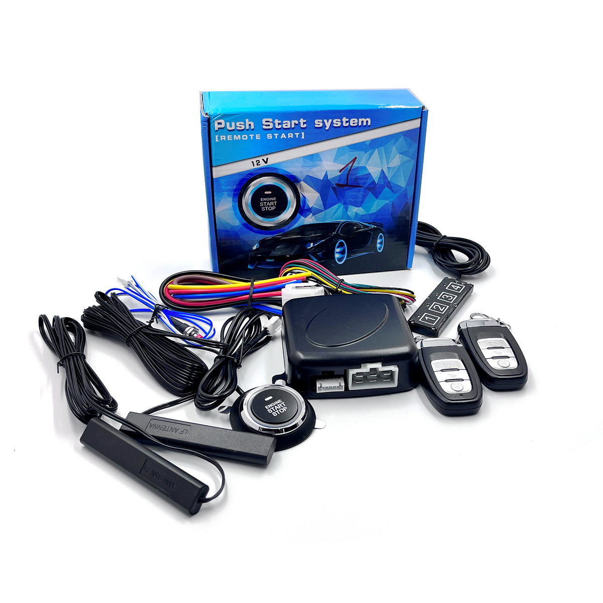 Botón Start Stop PKE Con Encendido/Apagado Remoto Univ Auto