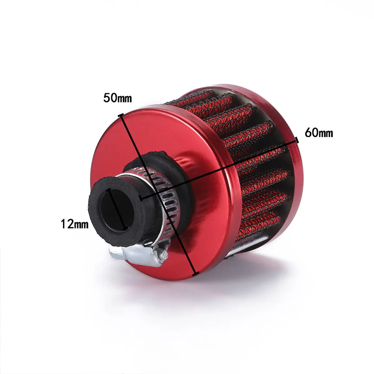 Mini Filtro Aire Tuning Alto Flujo Respiradero Manguera Auto