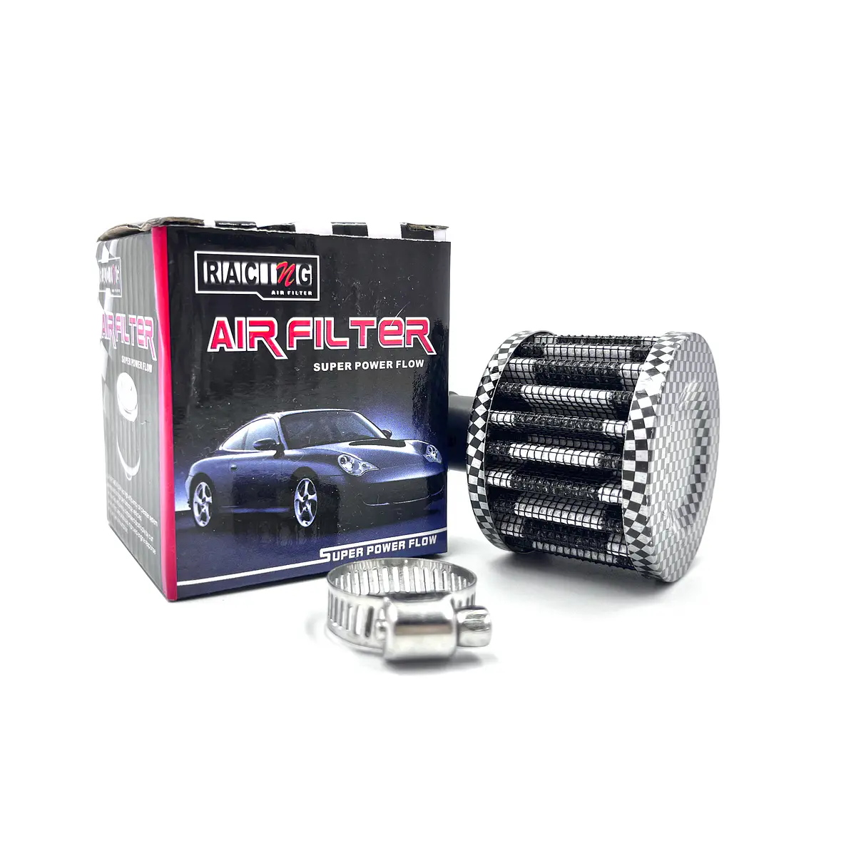 Mini Filtro Aire Tuning Alto Flujo Respiradero Manguera Auto