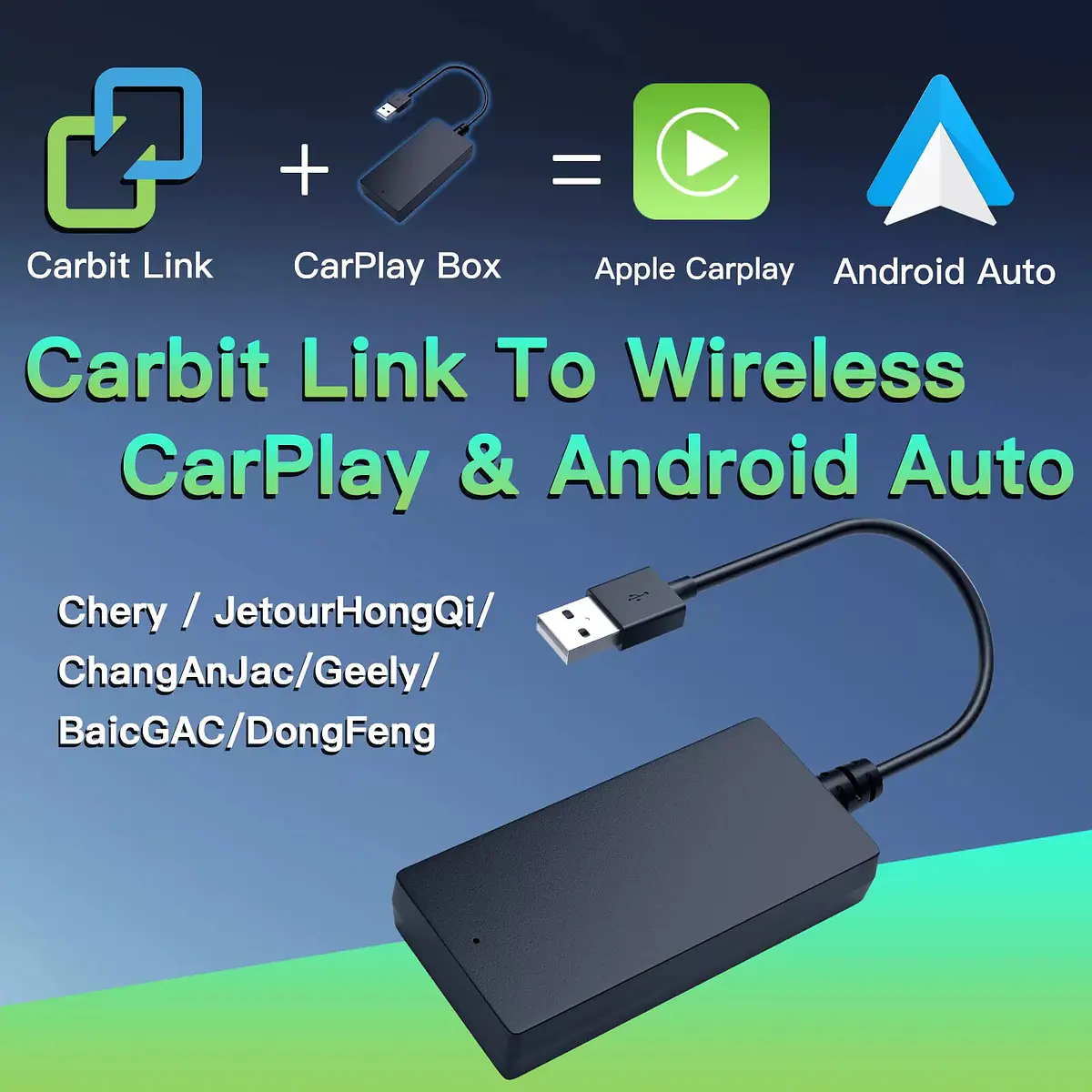 Carbitlink - Qdlink a Carplay & Android Auto Inalámbrico