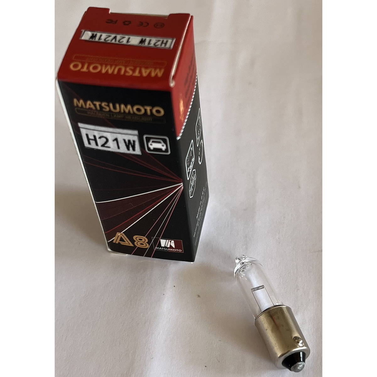 Ampolleta H21W Halógena 12V / 21W Blanca