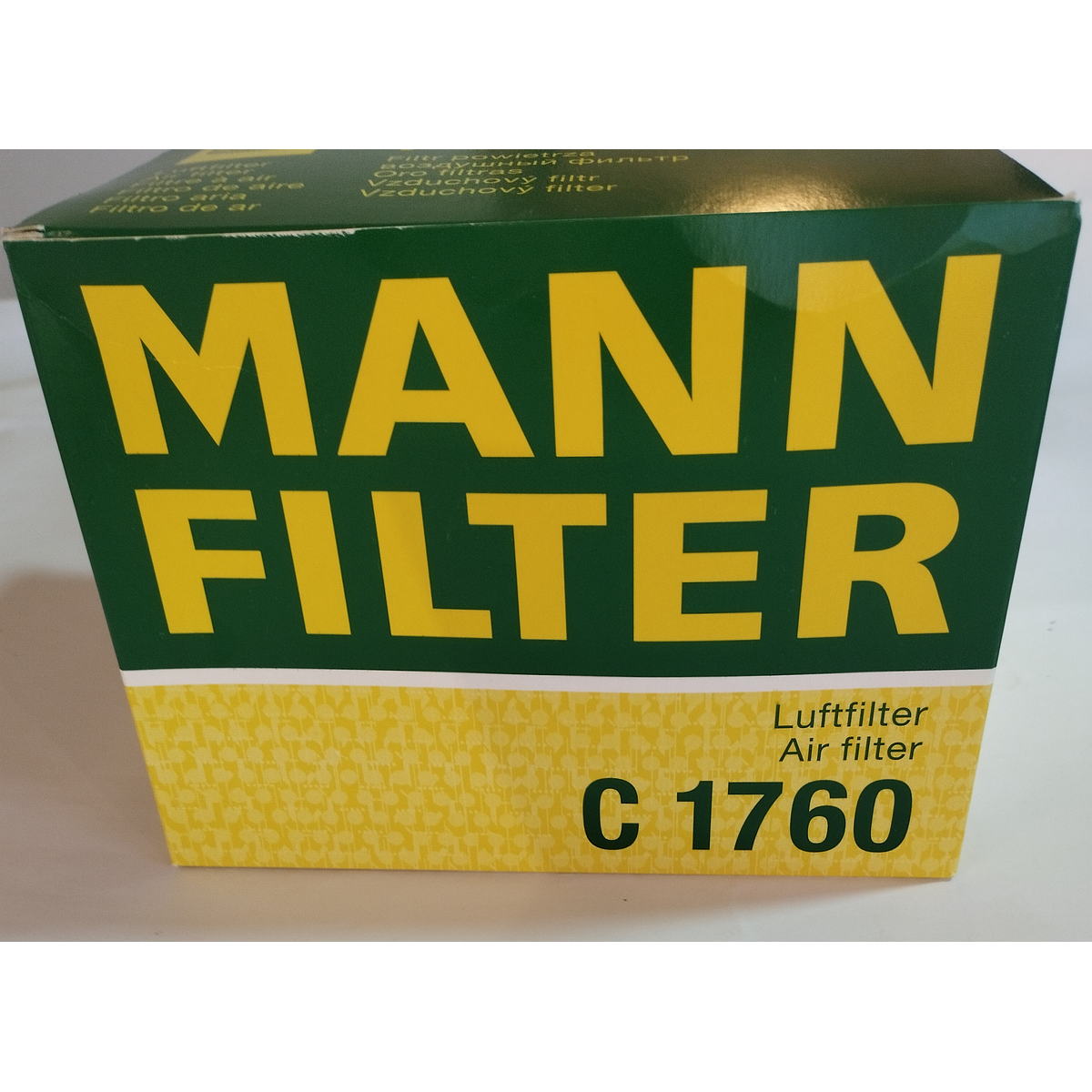 Filtro de aire C1760 Filter Mann ( Para vehículo Diesel y Co