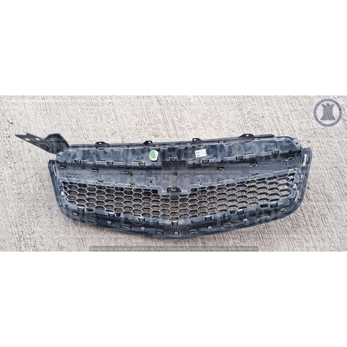 Parrilla de Chevrolet Aveo Central, del, 2017 a 2018