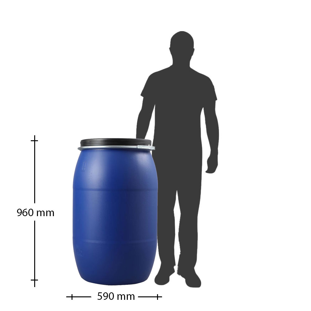 Bidón Wenco Tapa Mauser 20 lts 29 x 25 x 38 cm Blanco