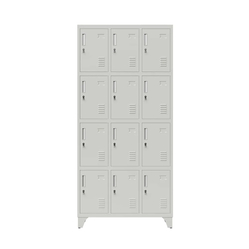 Locker 12 puertas 3 cuerpos 40x90x185 cm