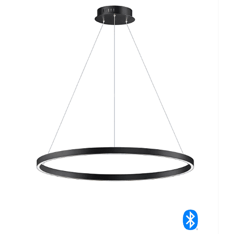 E22726-BK Lámpara Groove LED 35W CRI 90 Aluminio y Acríli...