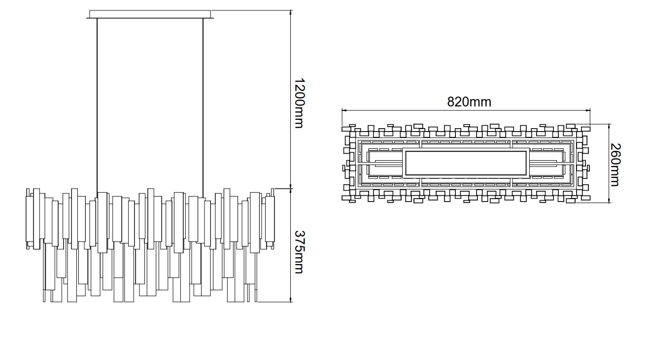 Lámpara decorativa DANAE Q11607-NI Acab. Niquel & Cri...
