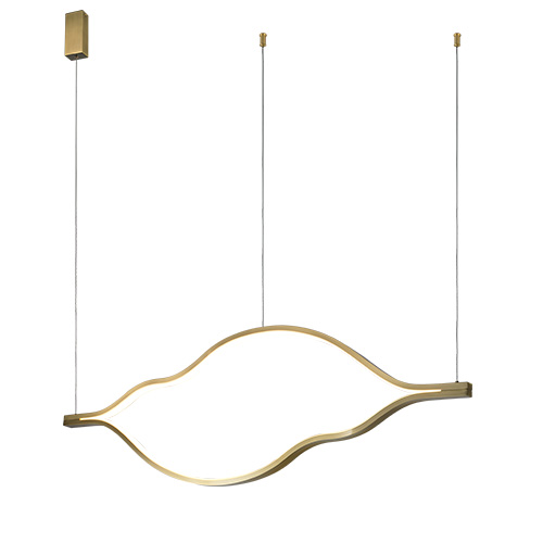 Valencia Colgante Q10682-BG Led 24W 3000K Acab Oro