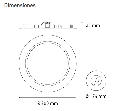 LUNA 13 FLAT L6335-130 13W 100-240V 60K BC