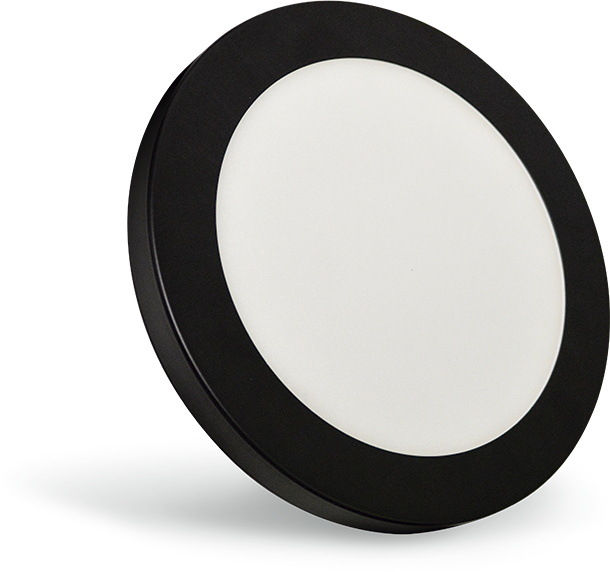 PANEL DE LED REDONDO, ACAB. EN NEGRO 20W MULTIVOLTAJE MOD...