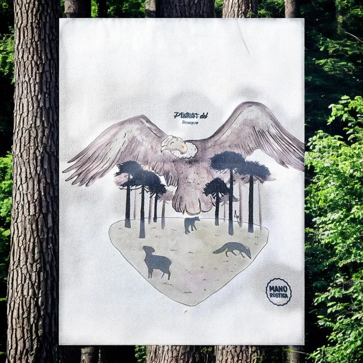 Bolsa Ecologica diseño Protector del Bosque (Condor).