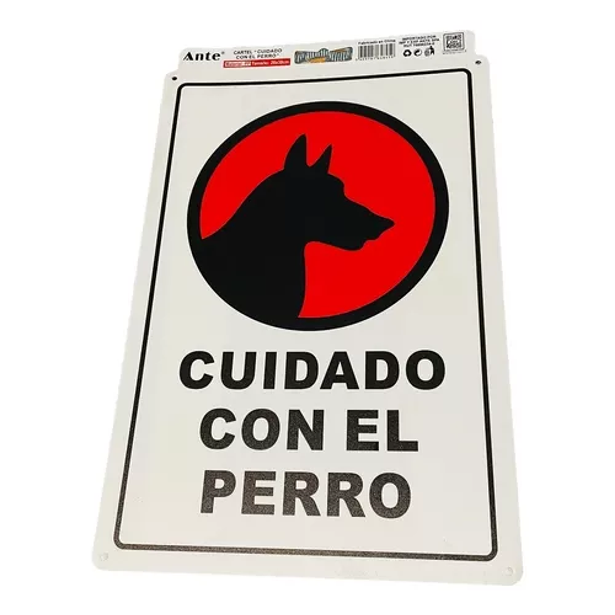 LETRERO CUIDADO CON EL PERRO 20×30 | Avock Pet