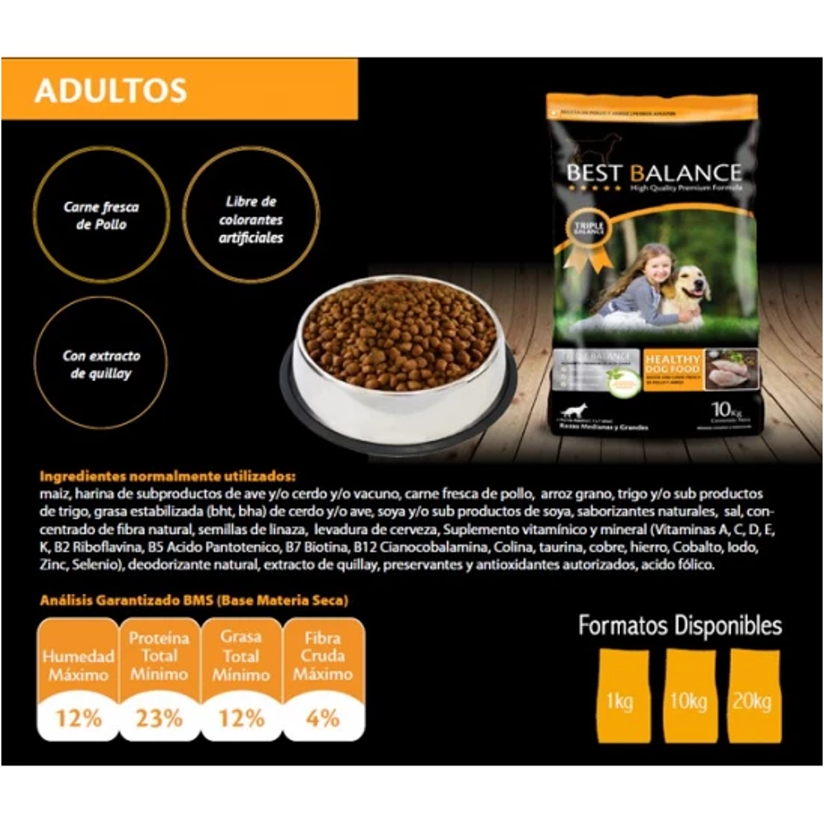 BEST BALANCE ALIMENTO PERRO ADULTO 20 KG | Avock Pet