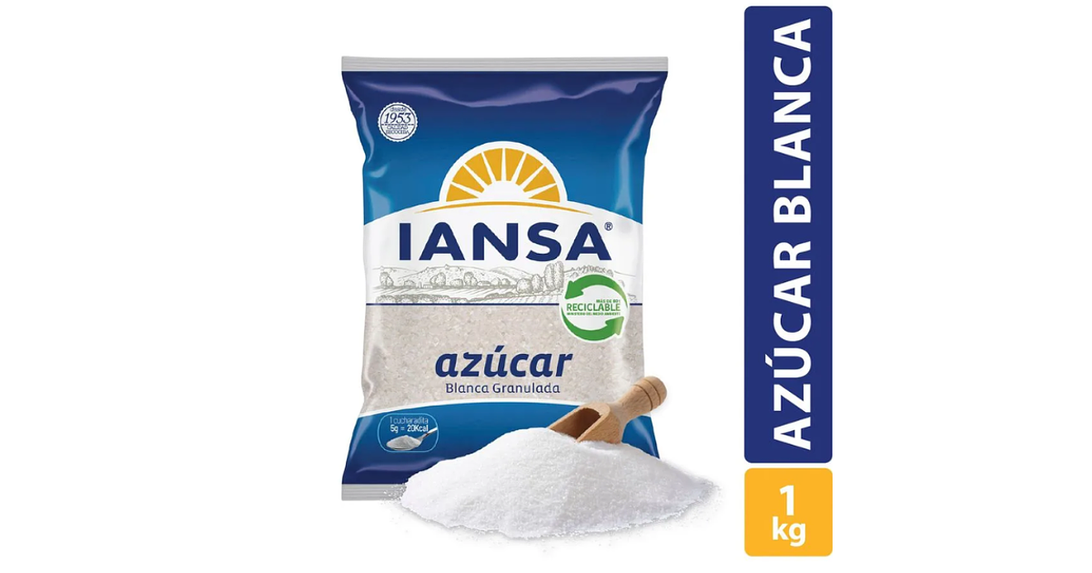 Azúcar Blanca Iansa 1 kg
