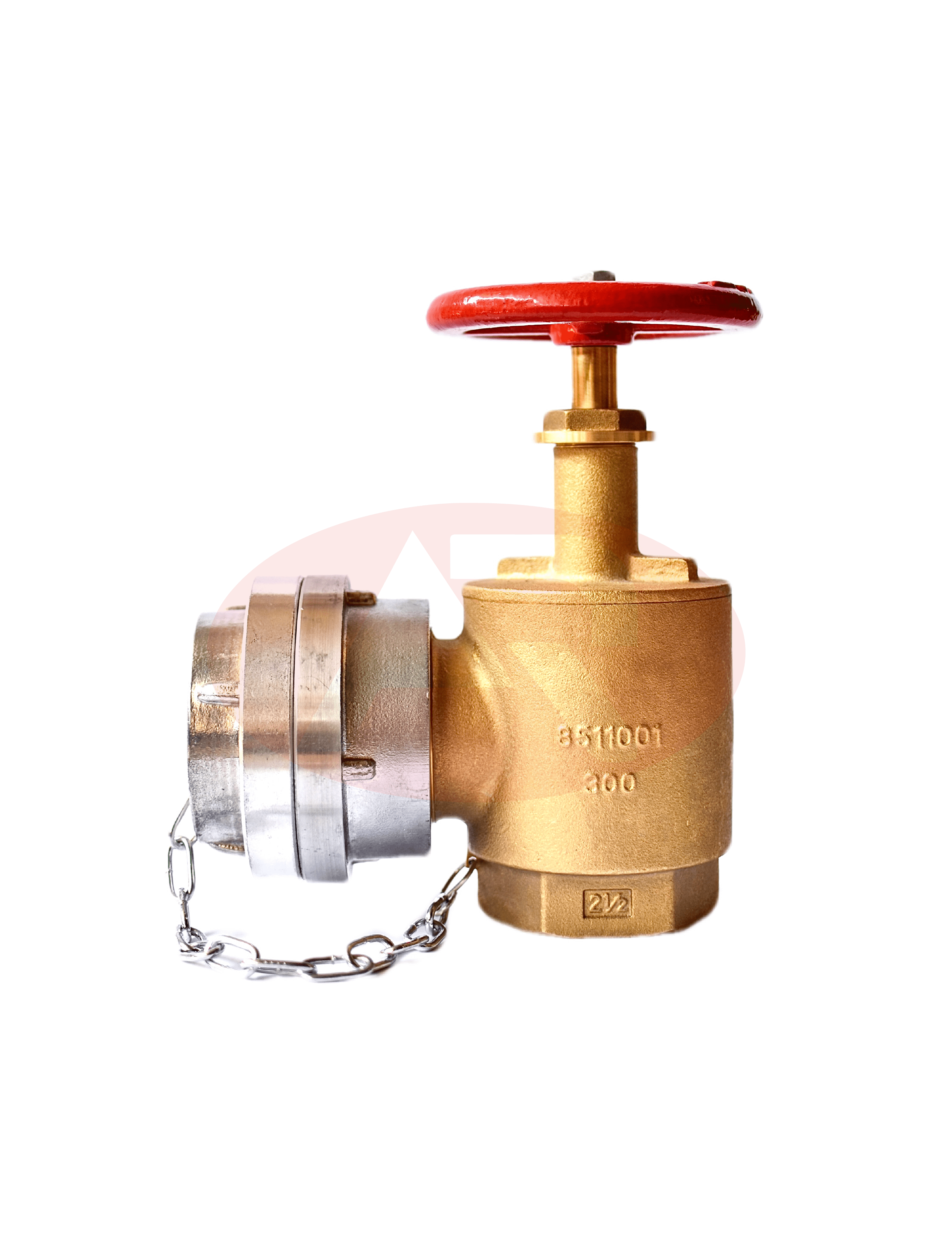 Válvula Angulo 90° Bronce 2 ½ HI NH Marca S-Lyon UL/FM 3...