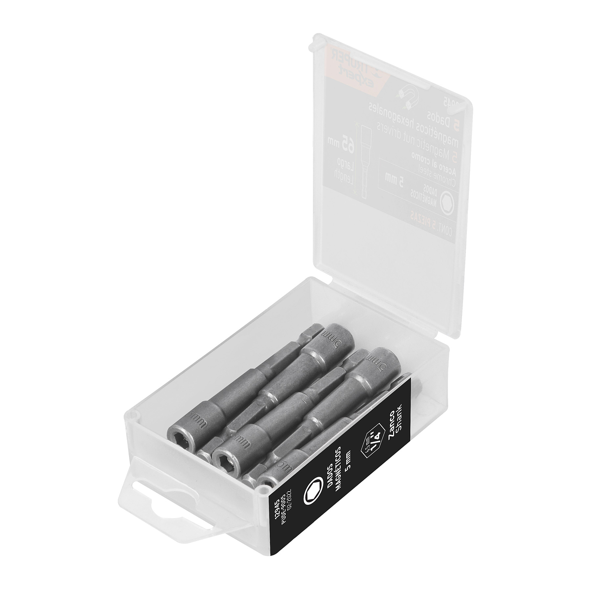 Juego de dados magnéticos, 5 mm, 5 piezas, Truper Expert