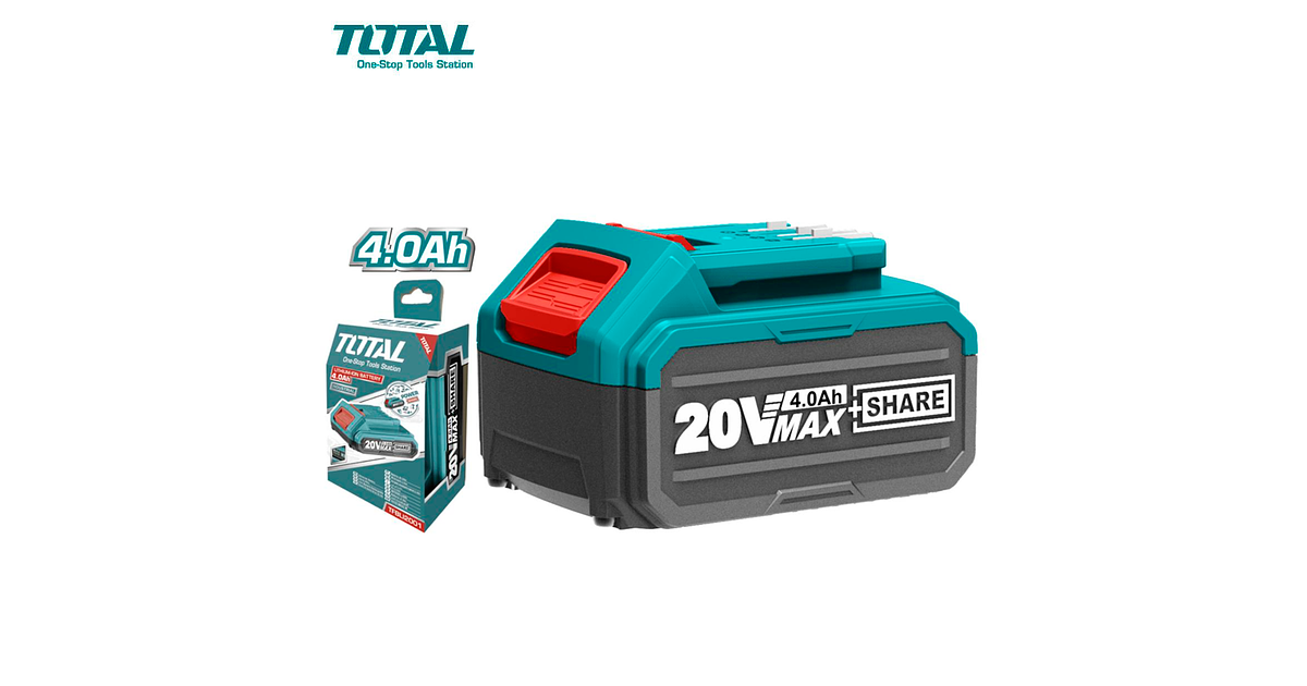 Batería Total TFBLI2002 20V 4Ah Litio-ion | Aztools