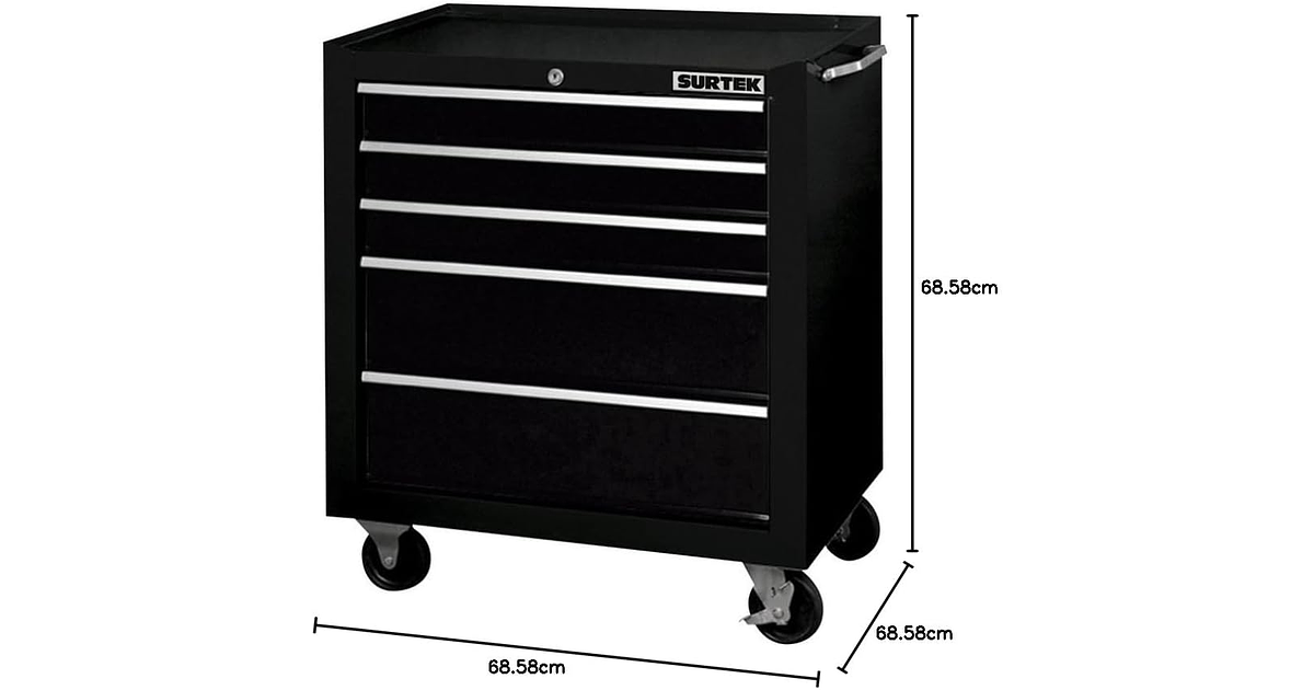 Carro Porta Herramientas Surtek 125113 | Gabinete Móvil con