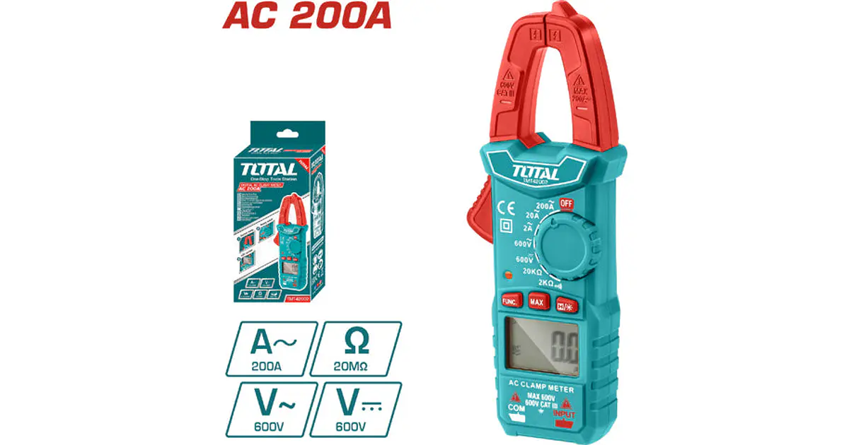 Pinza Voltiamperimétrica Total TMT42002 600V | aztools.co