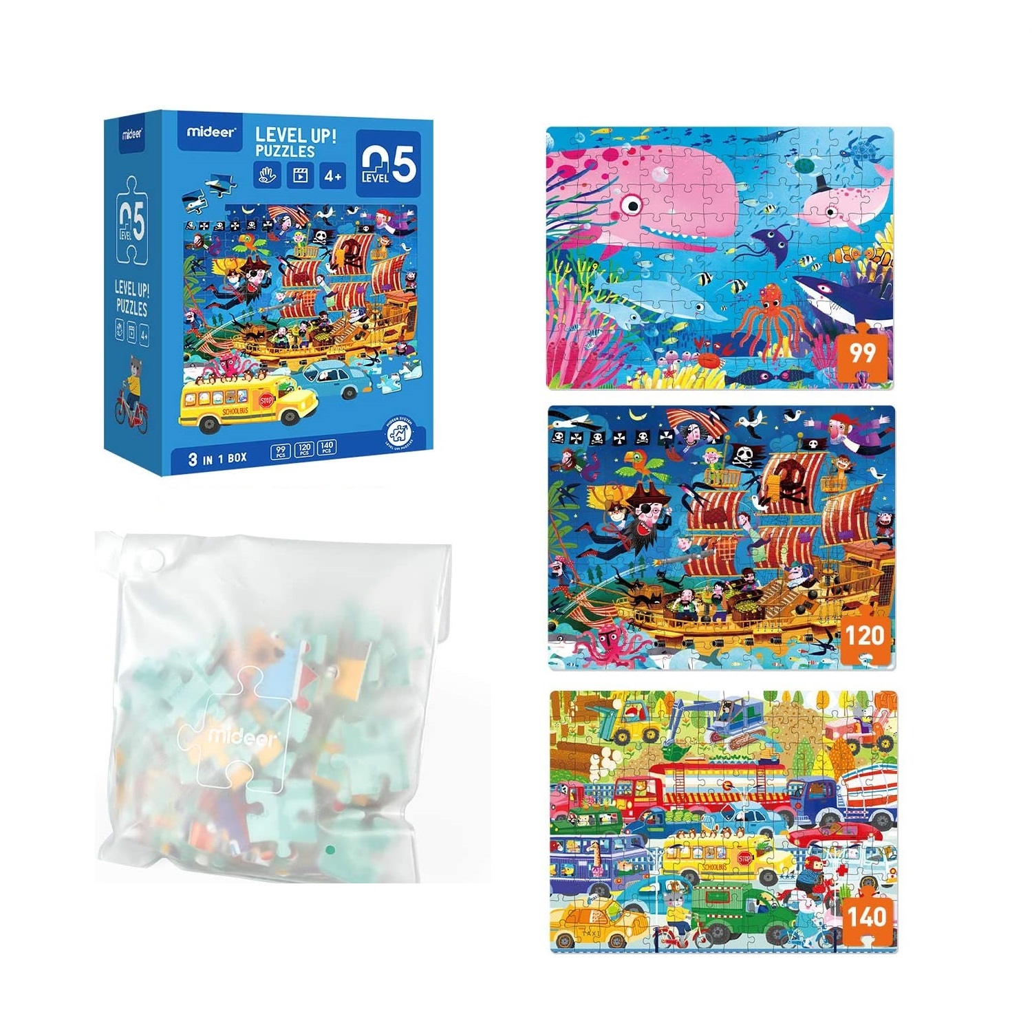 ADVANCED PUZZLE NIVEL 5 TOUR DE AVENTURAS, 3 PUZZLES