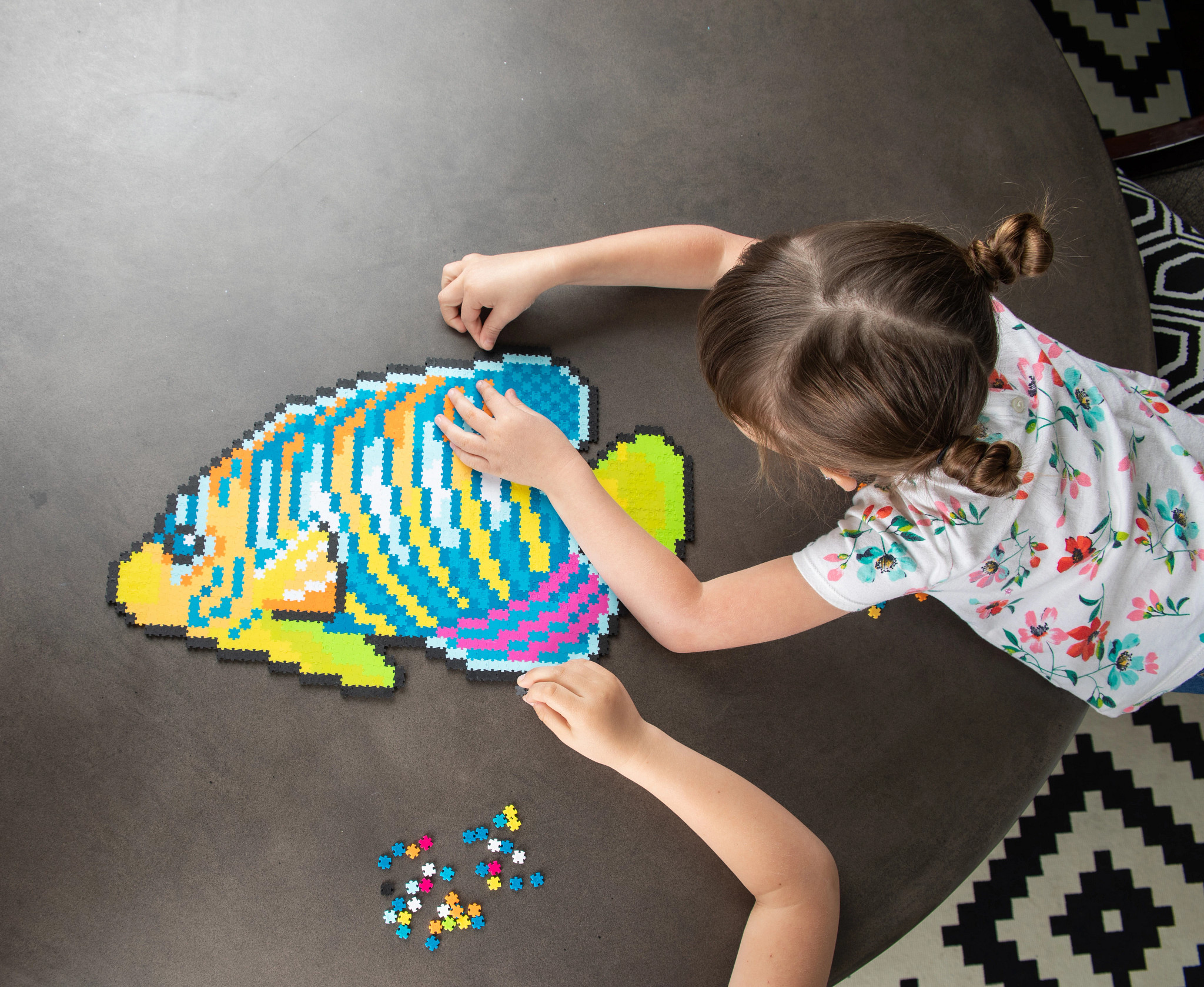 JIXELZ PUZZLE DE PIXELES, 1500 PC SET, BAJO EL MAR