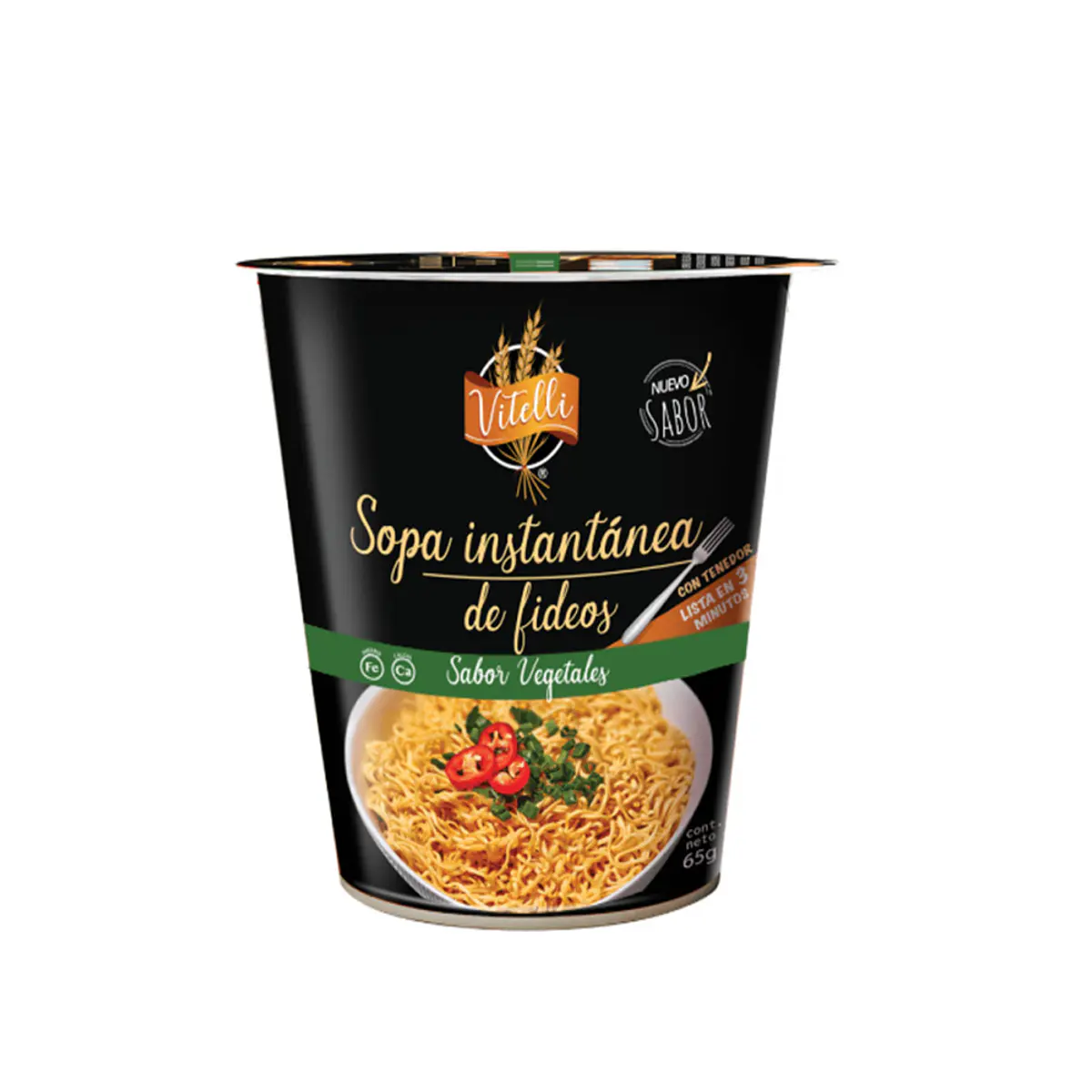 Sopa Instantánea Sabor Vegetales 65grs.