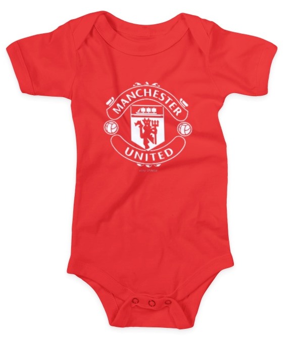 Body Escudo Manchester United para Bebé: ¡Estilo Red devil!