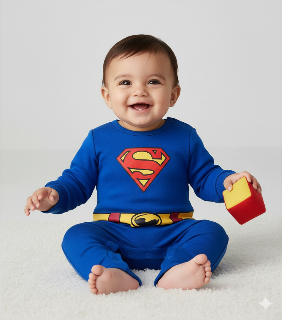 Pijama Superman Bebé | Superhéroes Cómodos y Tiernos