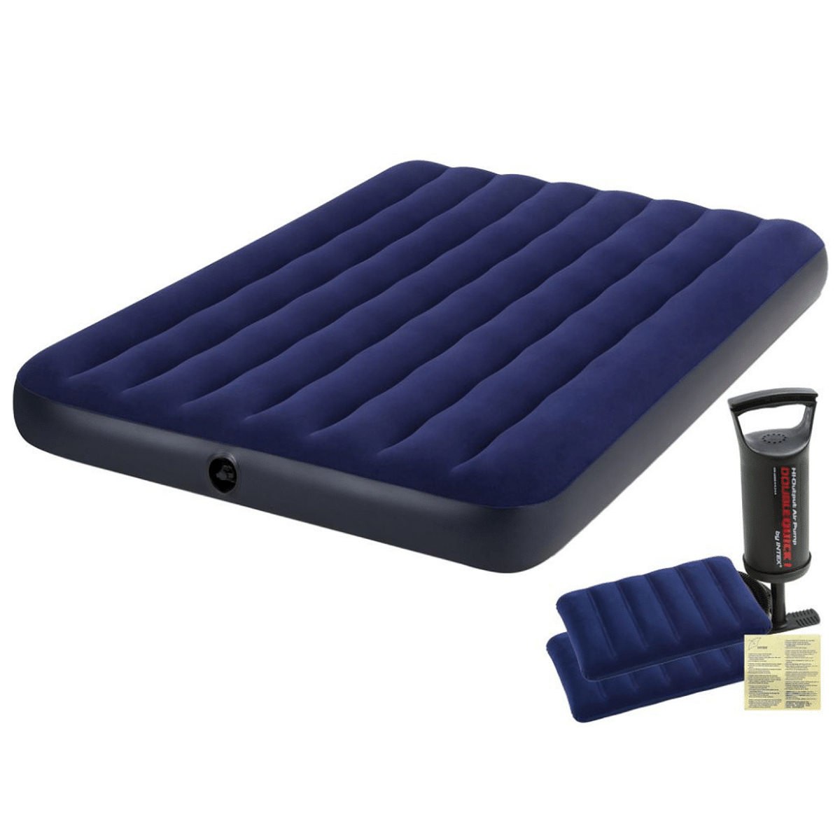 Colchón Inflable Intex Set 2 Plazas 152x203x25 Cm Classic...