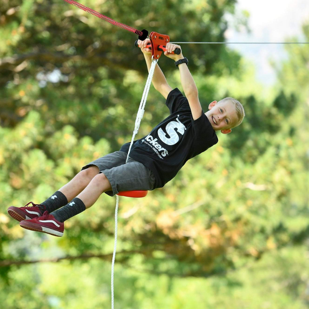 Kit Tirolesa 27 m con Freno Slackers Eagle Zipline 90 Ft....
