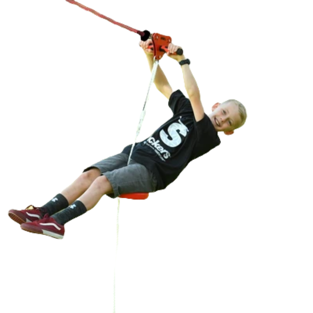 Kit Tirolesa 27 m con Freno Slackers Eagle Zipline 90 Ft....