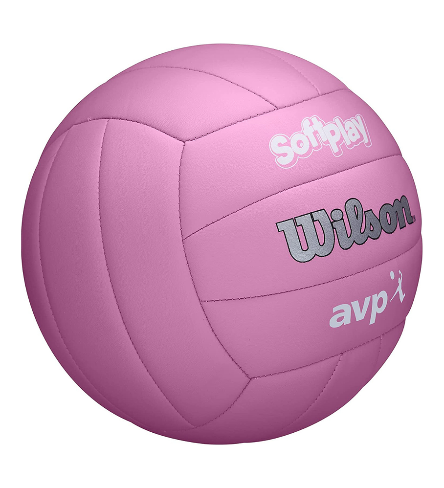 Balón Volleyball Wilson Soft Play AVP Tamaño 5 Rosado