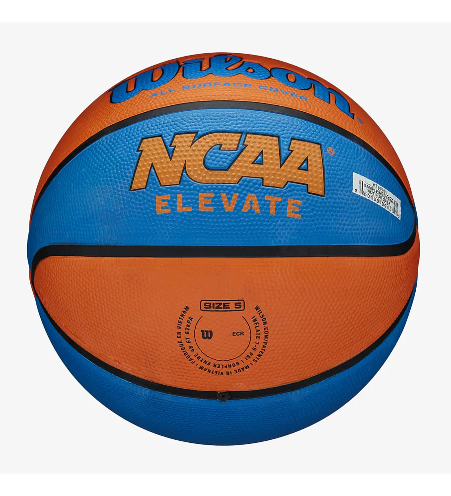 Balón Basketball Wilson NCAA Elevate Tamaño 5 Royal Orange