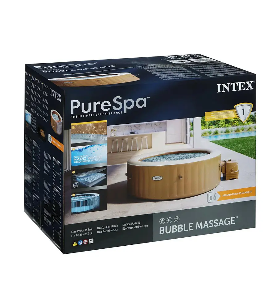 Spa Hot Tub Inflable Intex Bubble Massage 6 Personas