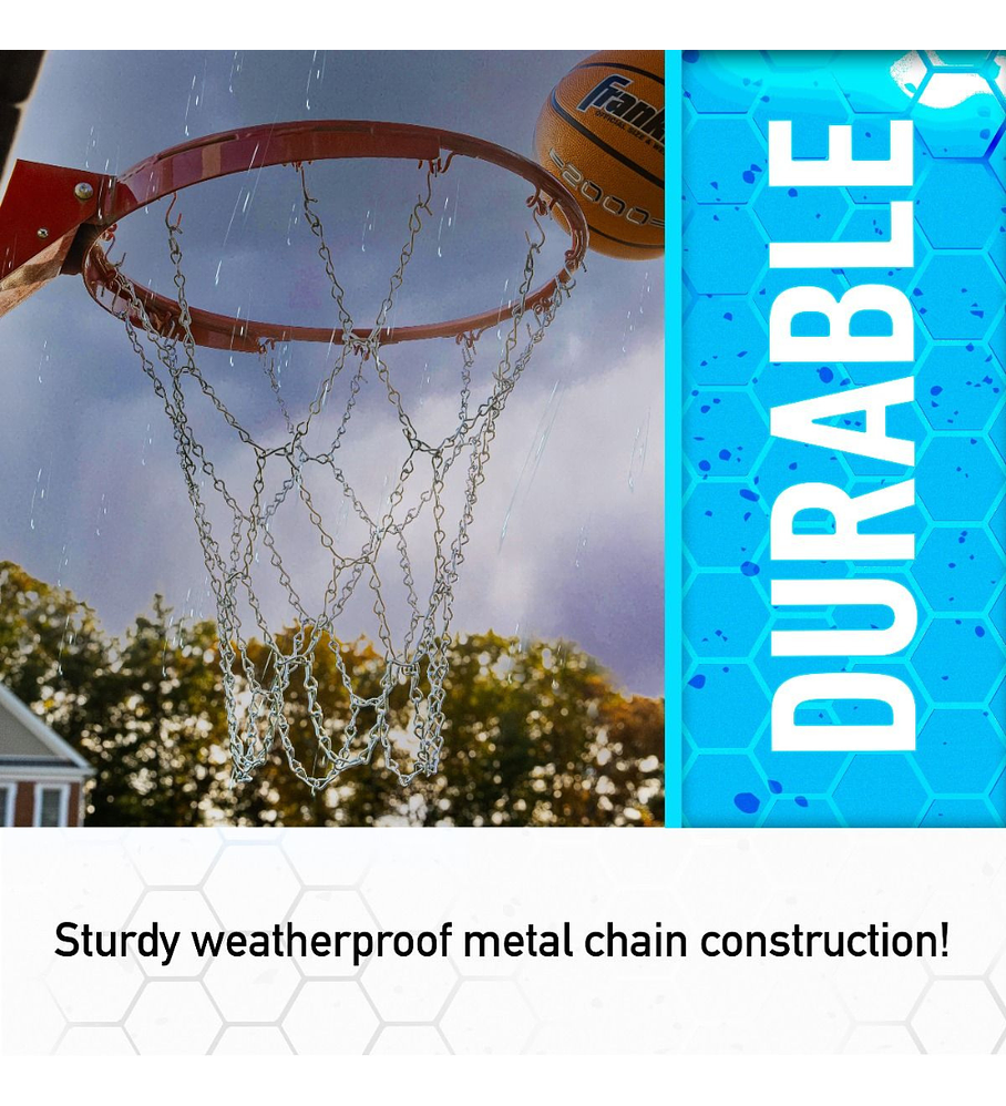 Red Basketball de Metal Franklin Sports Hoop Chain 12 Loo...