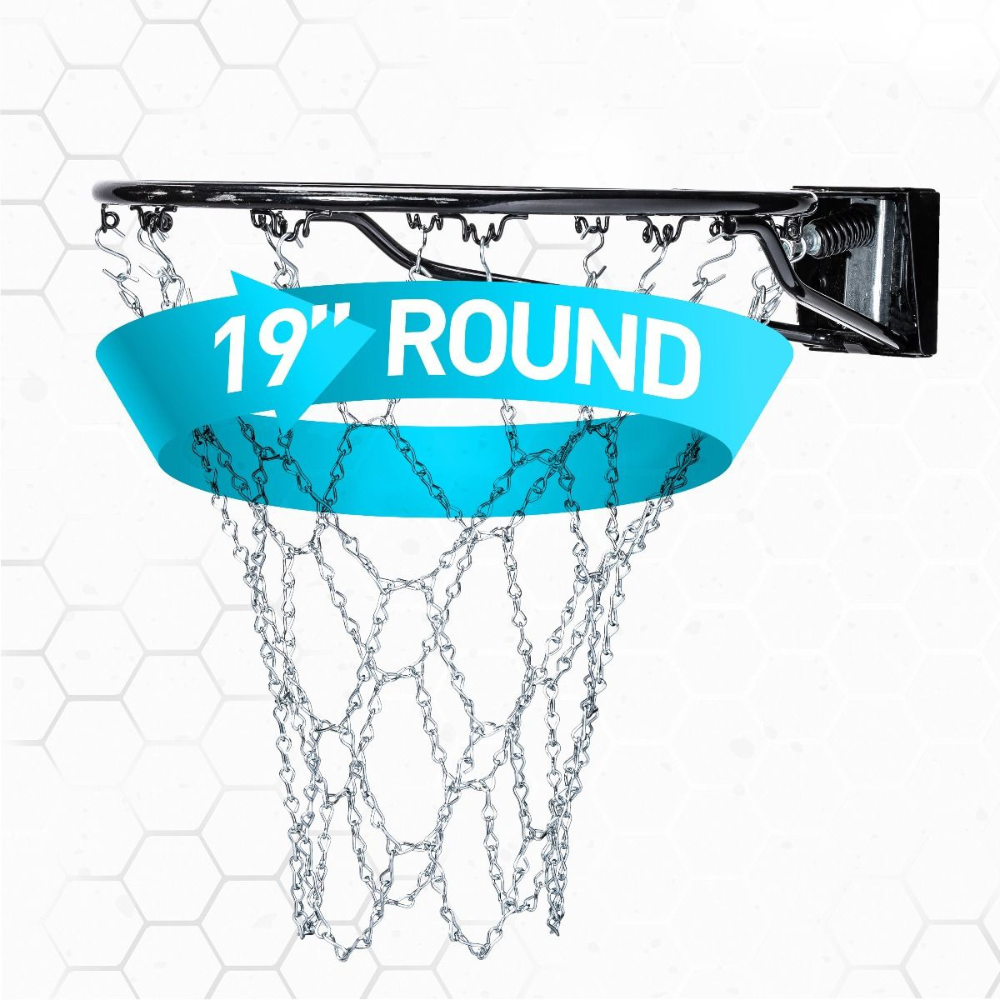 Red Basketball de Metal Franklin Sports Hoop Chain 12 Loo...