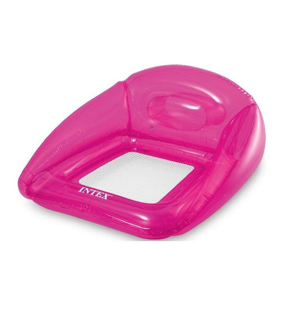 Asiento Flotante Inflable Intex 104 x 102 Cm Transparent ...