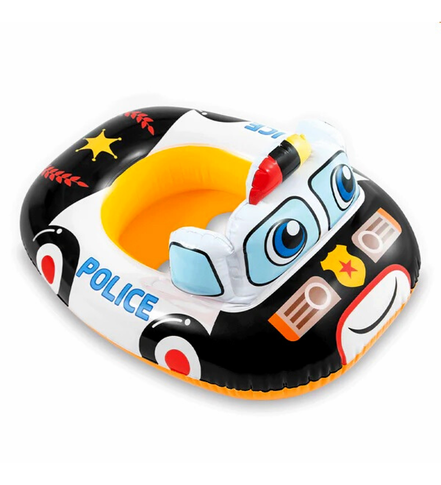 Flotador Inflable Bebé Intex Auto de Policía Capacidad 15...