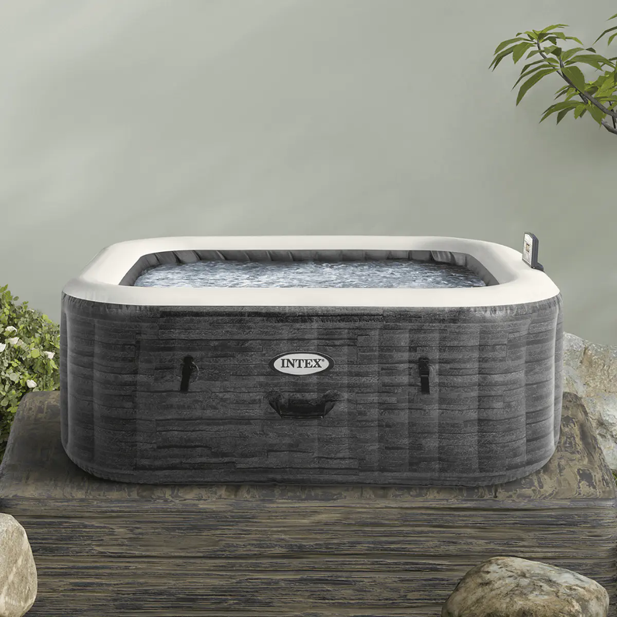 Spa Hot Tub Inflable Intex Greystone Deluxe SPA 4 Personas