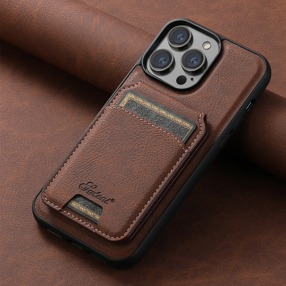 Carcasa Cuero Para iPhone Más Billetera | Banana Tienda