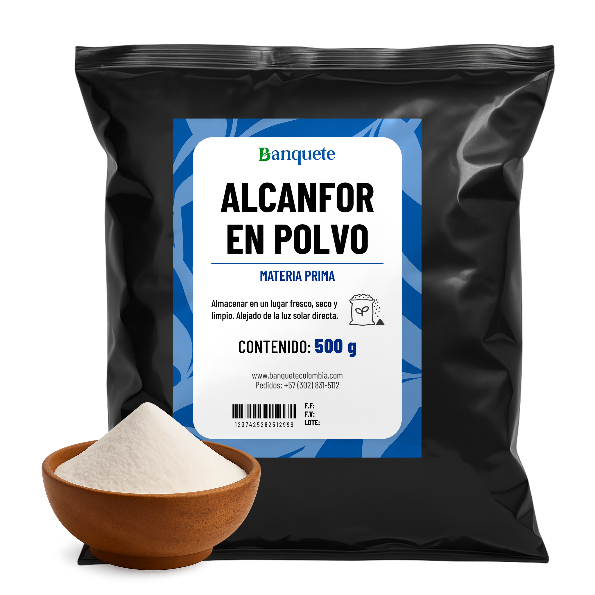 Alcanfor en Polvo