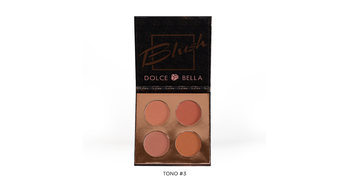 Set Rubores x4 Colores Tono #1 - DOLCE BELLA